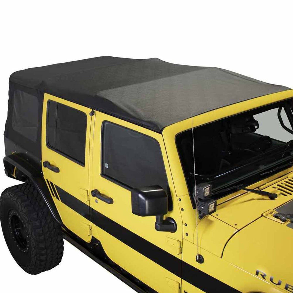 Replacement Black Soft Top & Tinted Windows for 10-18 Jeep Wrangler JK ...