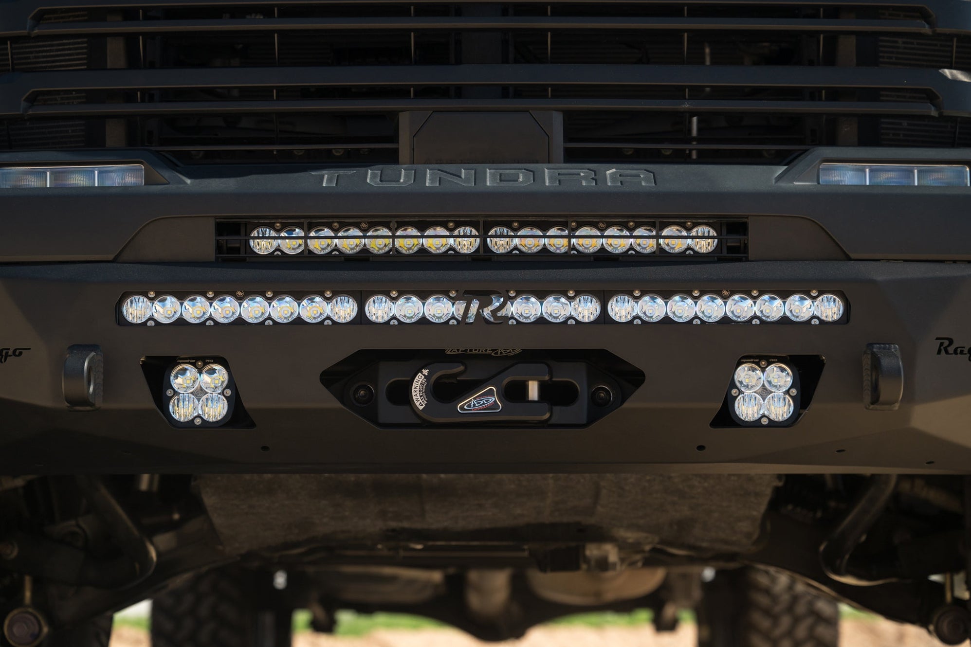 Rago Fabrication Center Mount Winch Front Bumper 22-26 Toyota Tundra ...