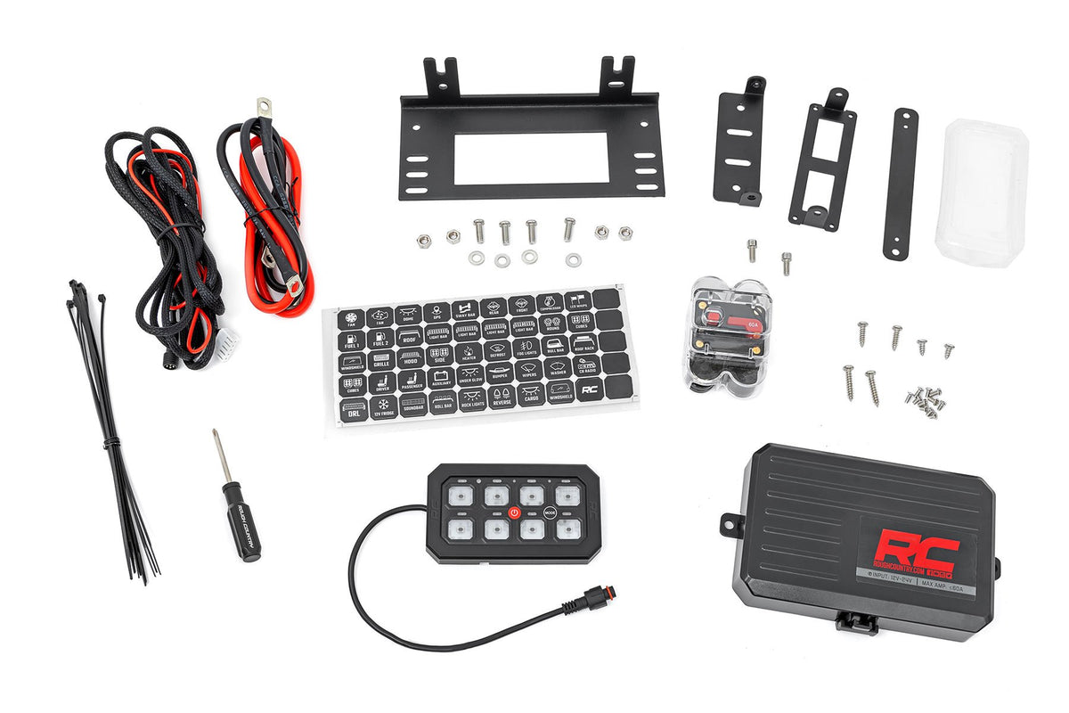 Rough Country 8-Gang Bluetooth Switch Panel | Control Up to 8 Circuits ...