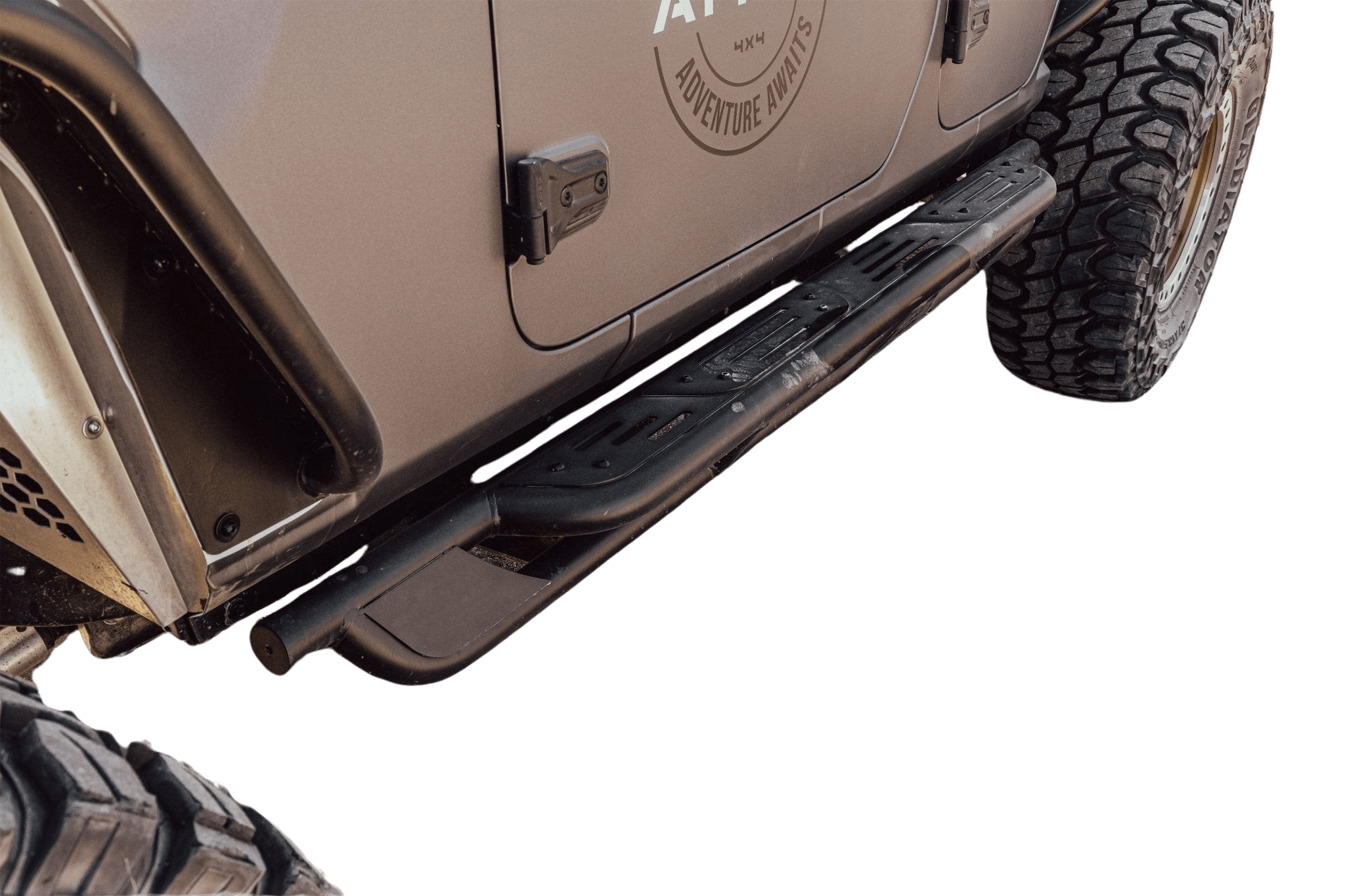 Attica 4x4 Terra Series Frame Mounted Rock Sliders for 2018-2025 Jeep ...