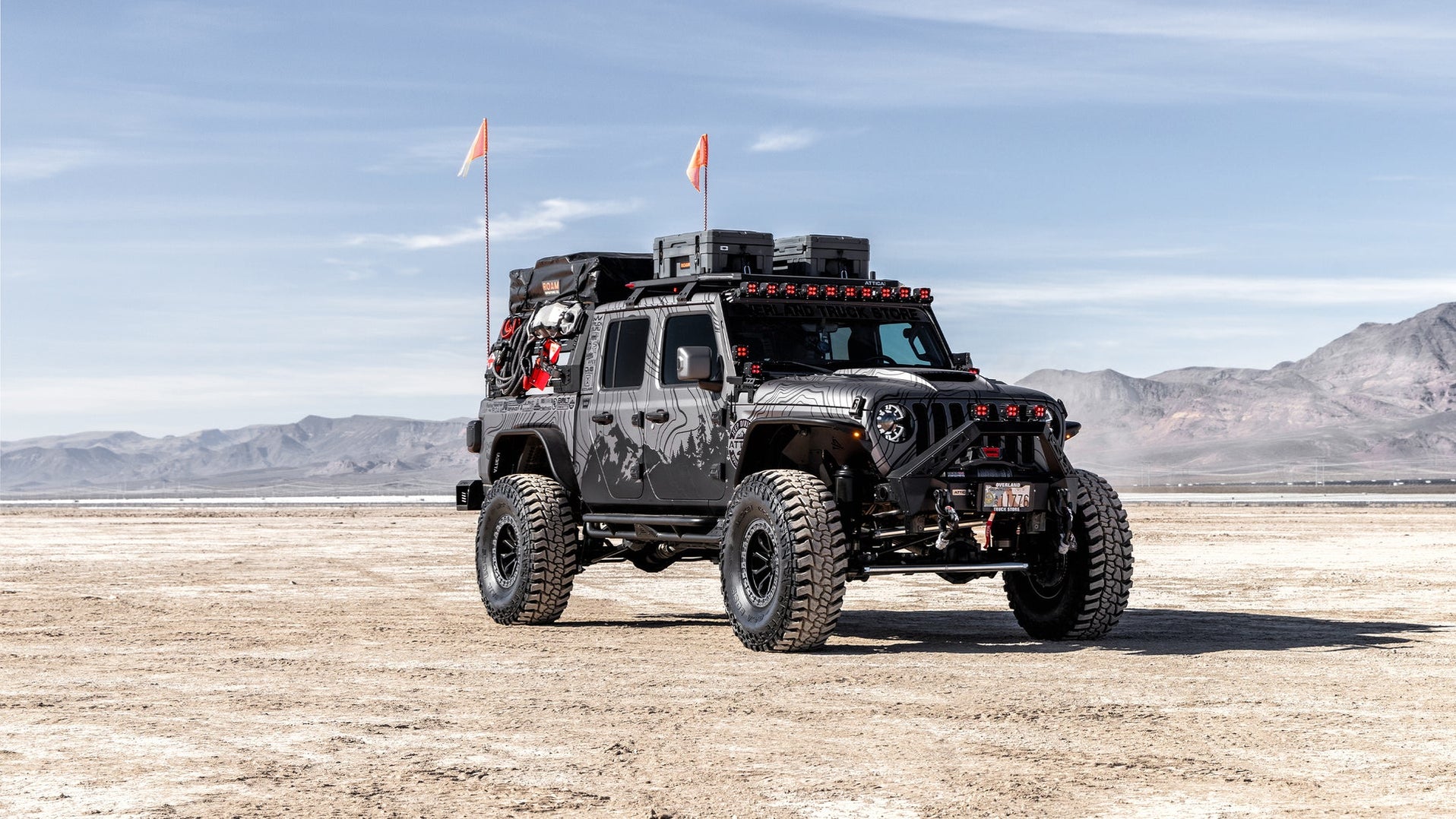 Attica 4x4 Frontier Series LED Overland Roof Rack for 2019-2024 Jeep G ...