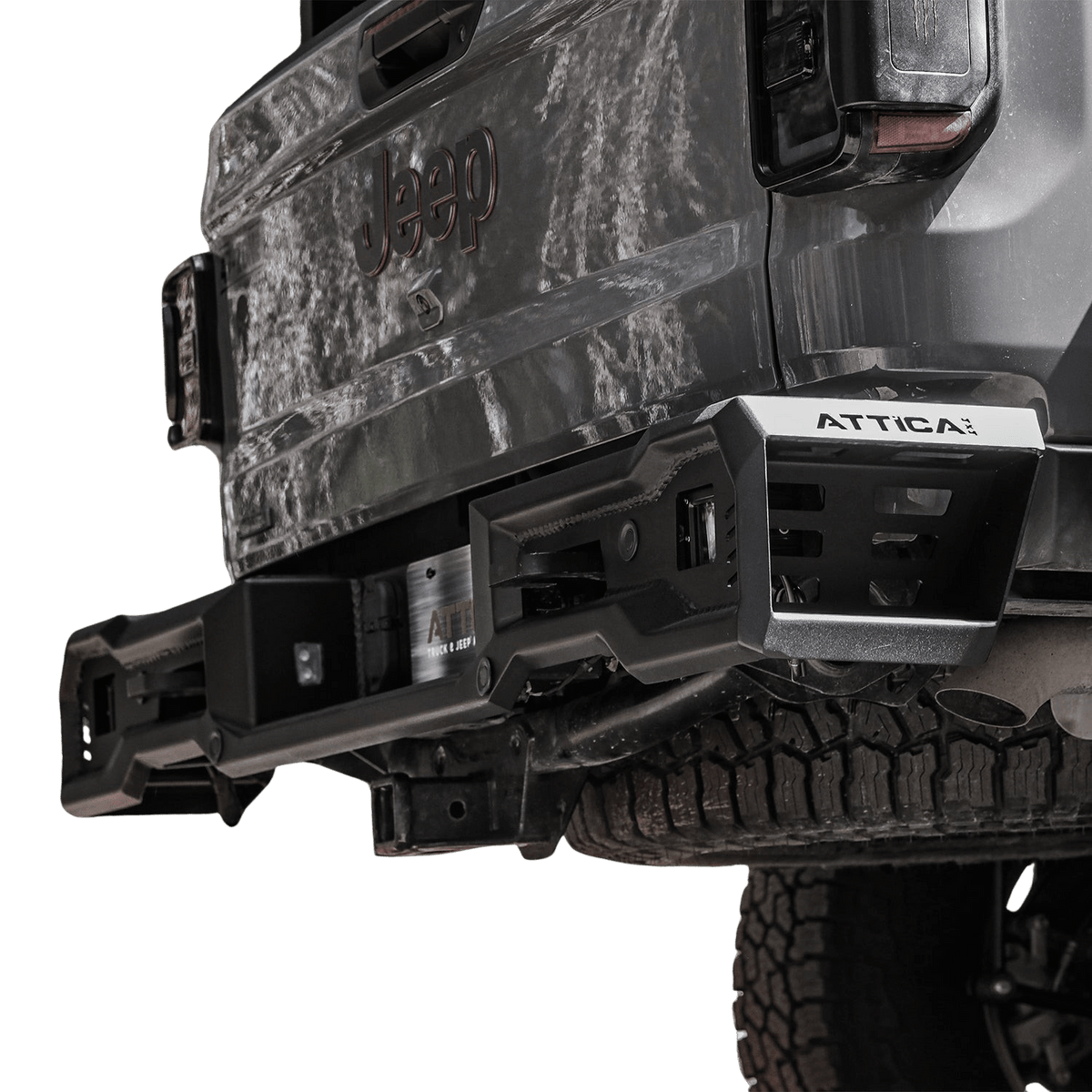Attica 4x4 Frontier Series Rear Bumper for 2019-2026 Jeep Gladiator JT ...