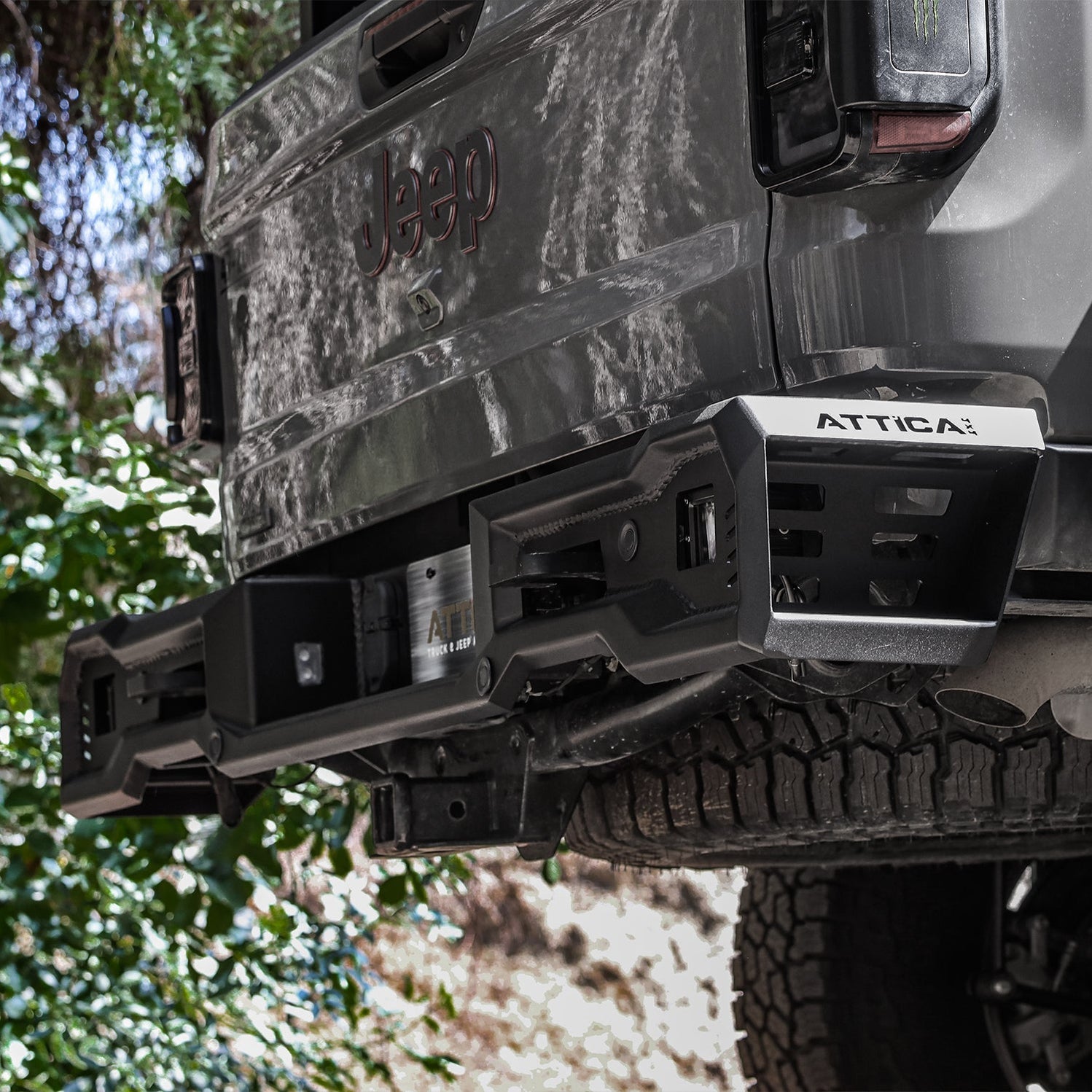 Attica 4x4 Frontier Series Rear Bumper for 2019-2026 Jeep Gladiator JT ...