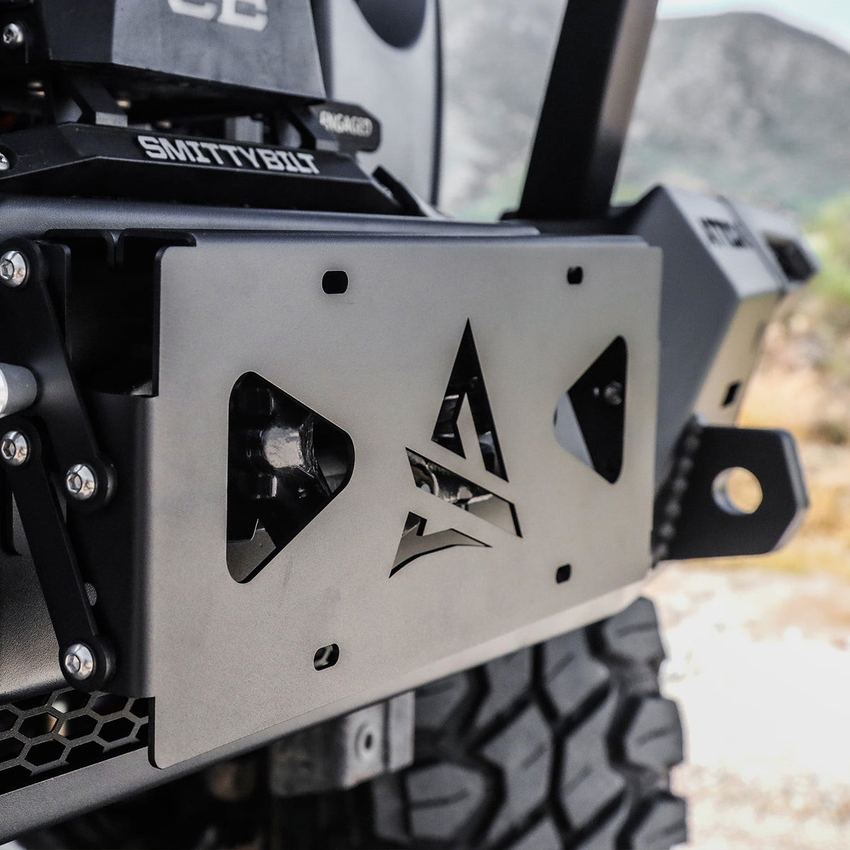 Universal License Plate Mount Bracket for Terra Series Front Bumpers ...