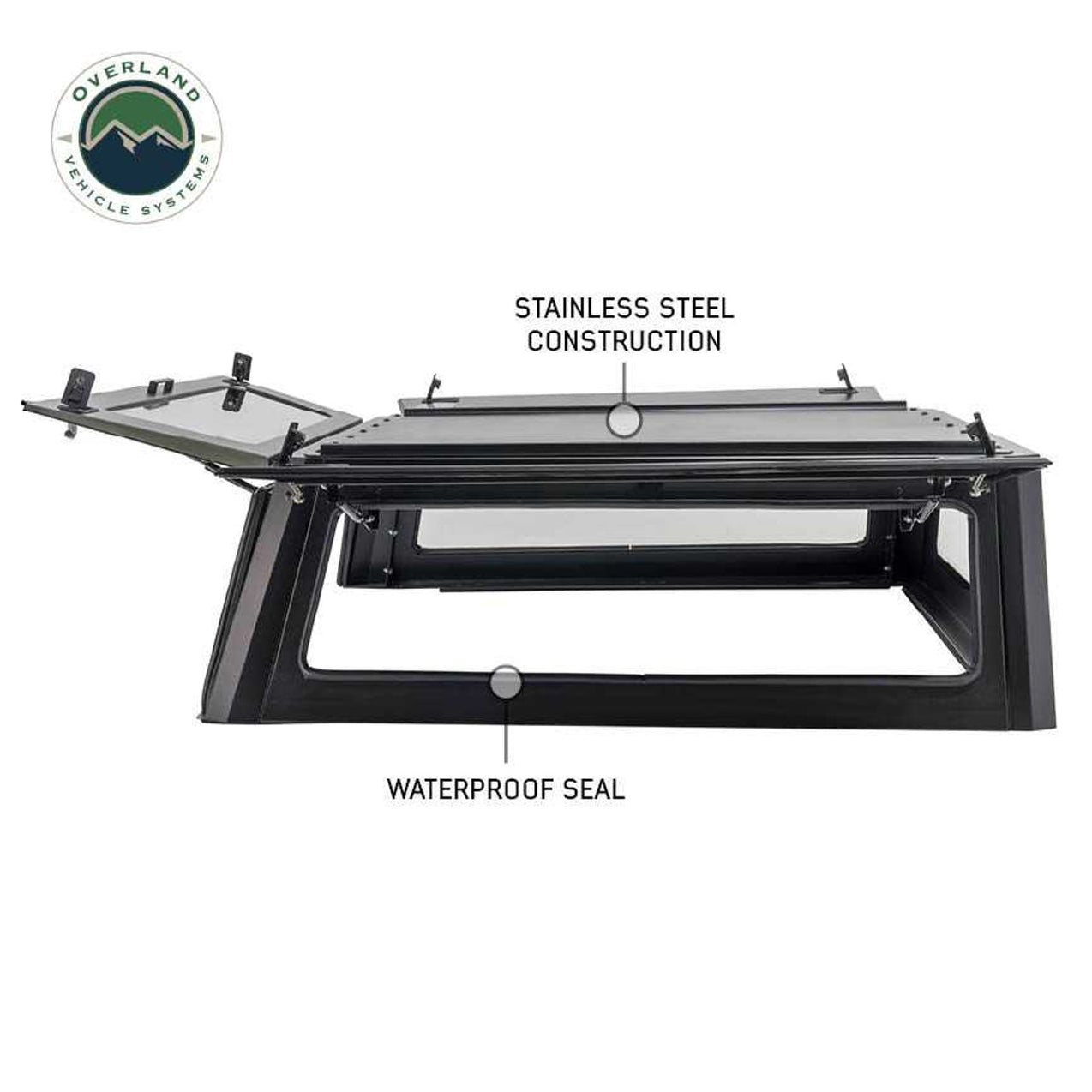 OVS Expedition Stainless Steel Truck Cap For 2016-2023 Toyota Tacoma ...