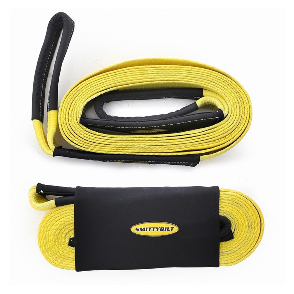 Smittybilt 3" x 30' Recovery Strap – 30,000 lb Heavy-Duty Tow Strap ...