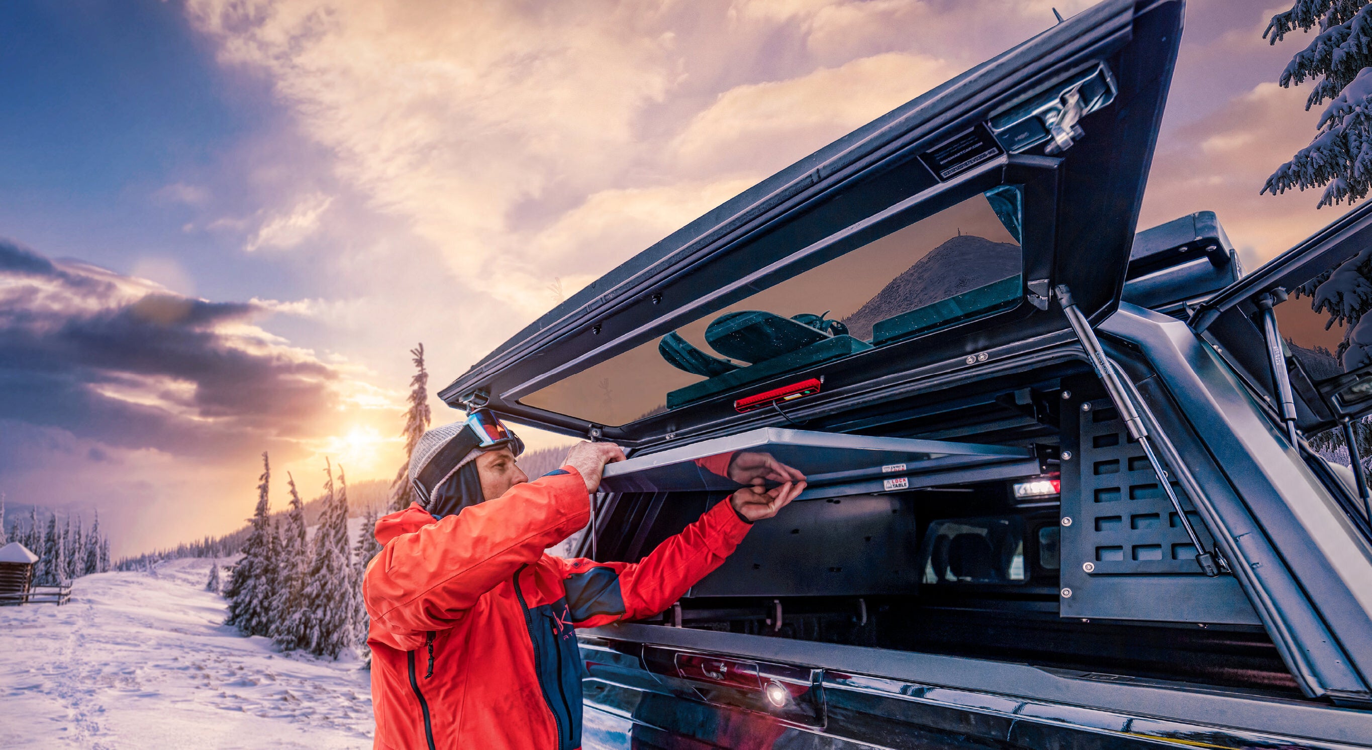 RSI EVO Sport Smart Bed Cap for 2023-2026 Ford F-250 & F-350 6.8ft Bed ...