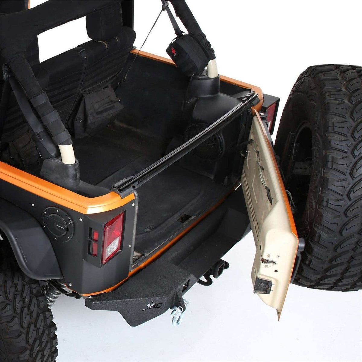 Smittybilt OE Style Soft Top Tailgate Bar For 2007-2018 Jeep Wrangler ...