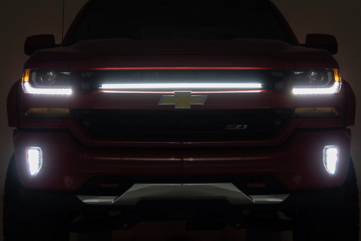 RC Grill Mounted LED 30 Inch Light Kit 2016-2018 Chevy Silverado 1500 ...