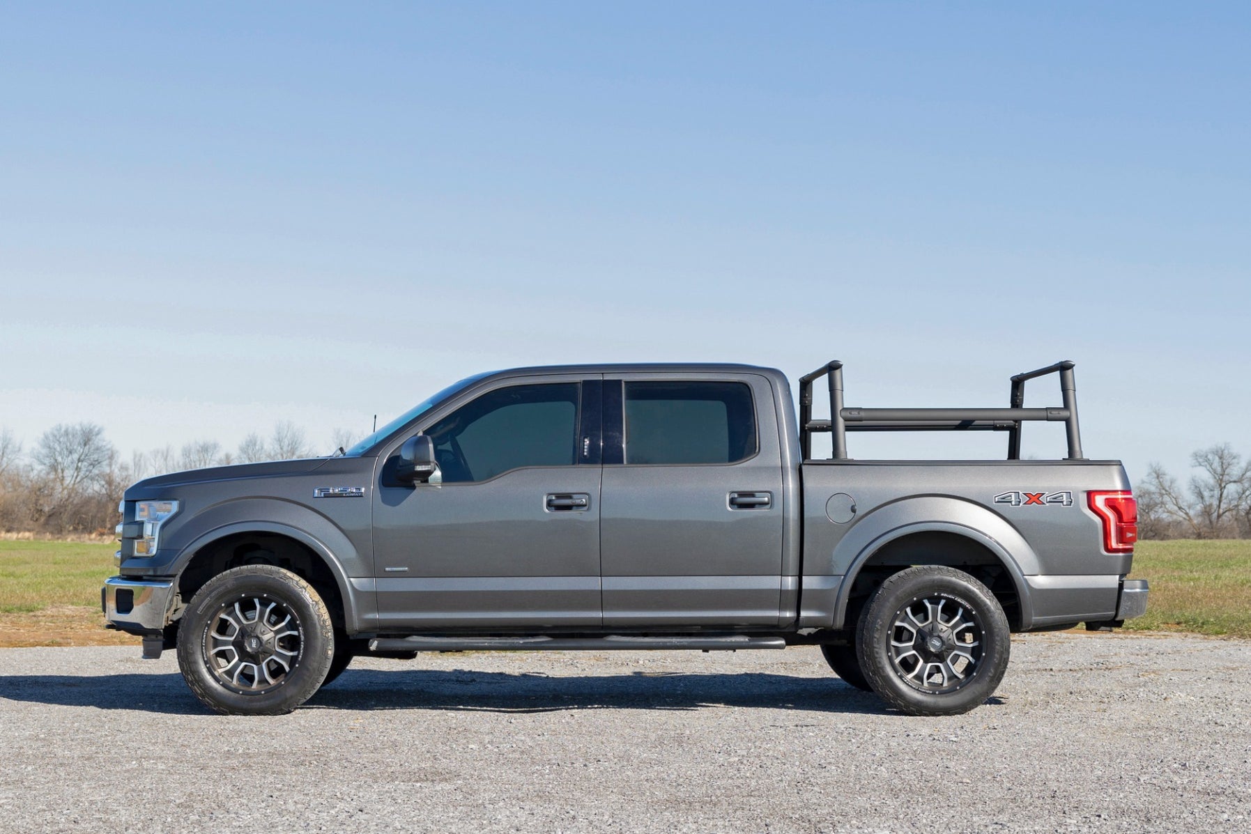 Rough Country 10406 No Drill Aluminum Lightweight Overland Bed Rack fo ...