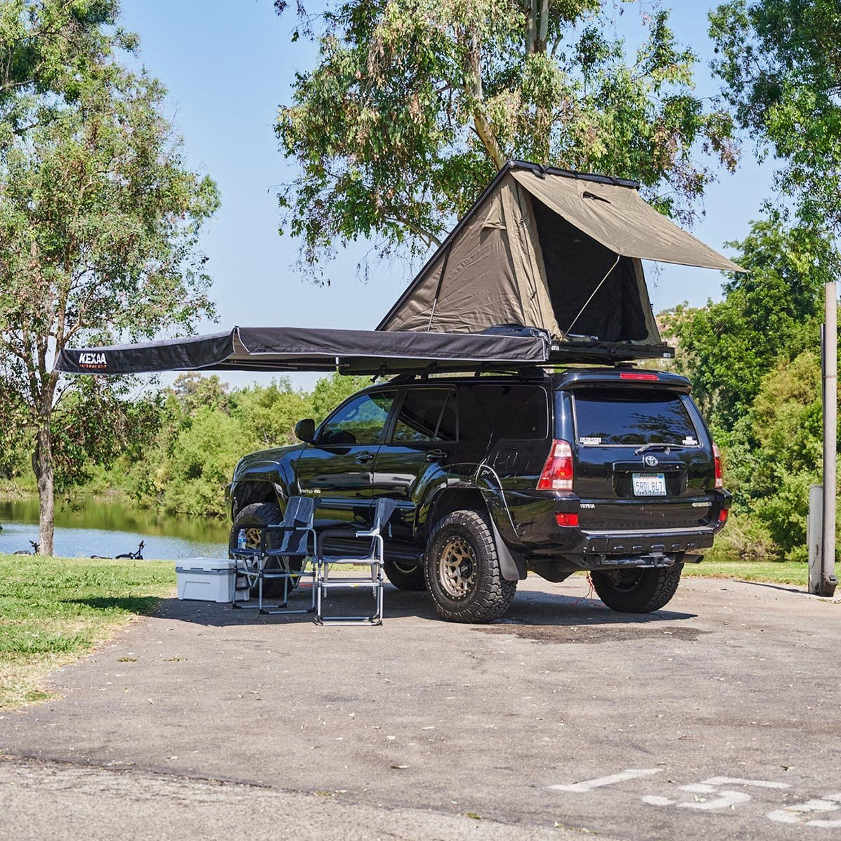 Kexaa Outdoor Gear Quick Deploy Free Standing Awning with LED Lights ...
