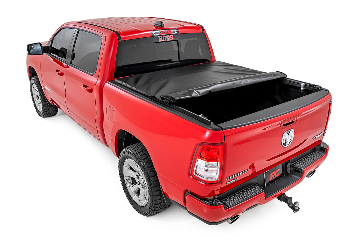 Rough Country 42320550 Soft Roll Up Tonneau Cover for 2019-2024 Ram 15 ...