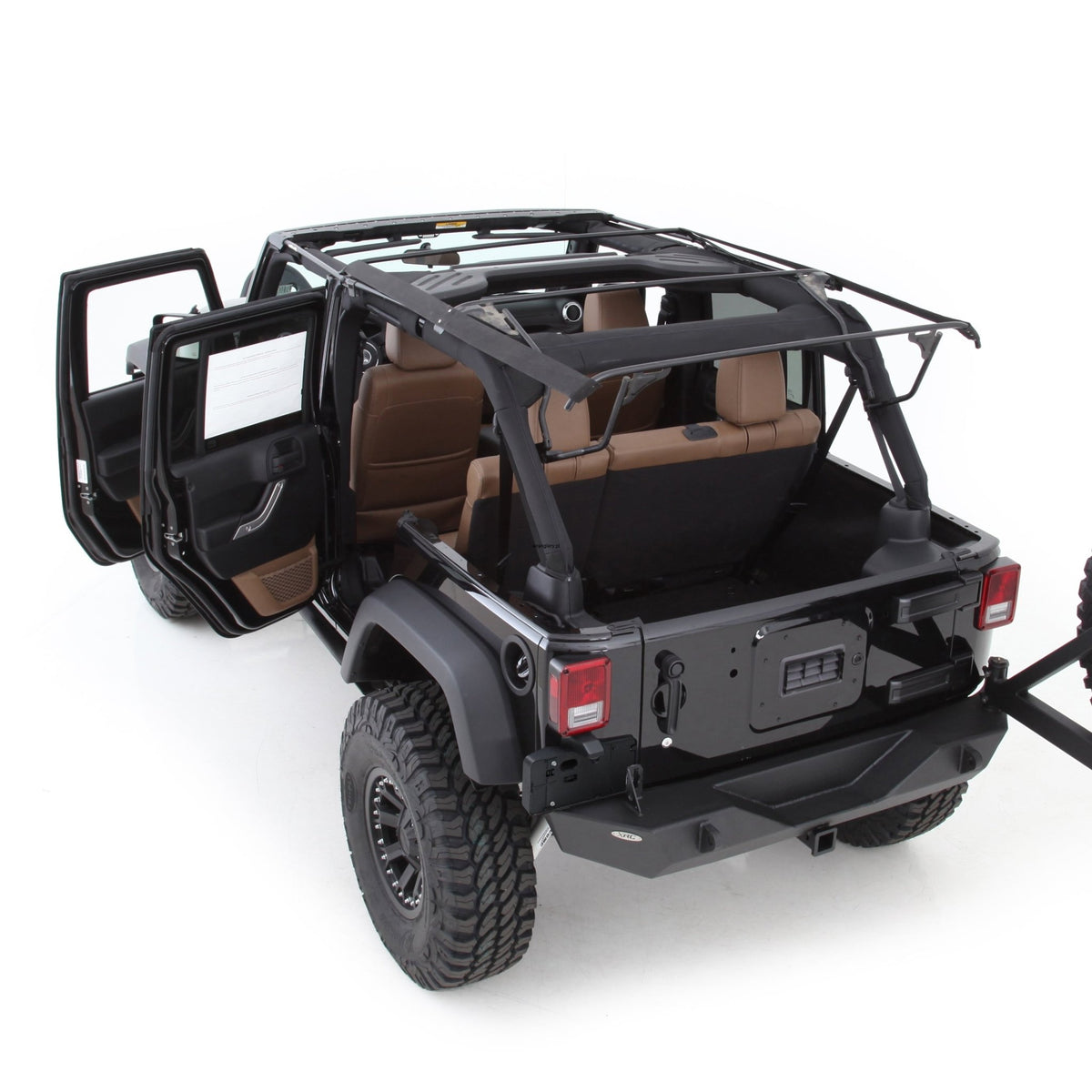 Smittybilt OEM Style Soft Top Frame Assembly 10-18 Jeep Wrangler JKU ...