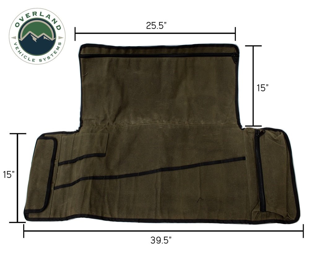 Overland Vehicle Systems 21079941 Trail Storage Soft Bag - Brown, Waxed ...