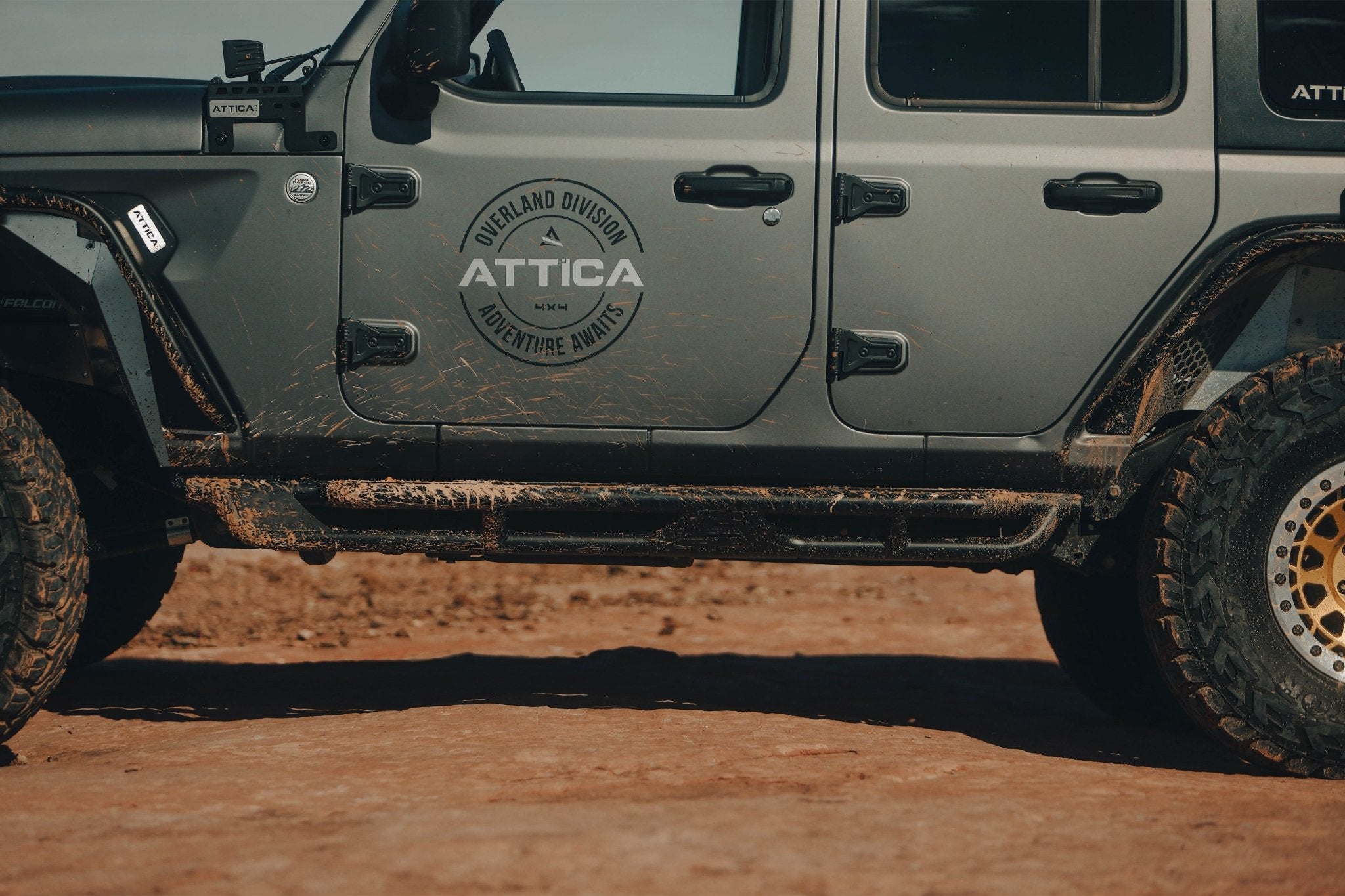 Attica 4x4 Terra Series Frame Mounted Rock Slider Steps for 2018-2024 ...