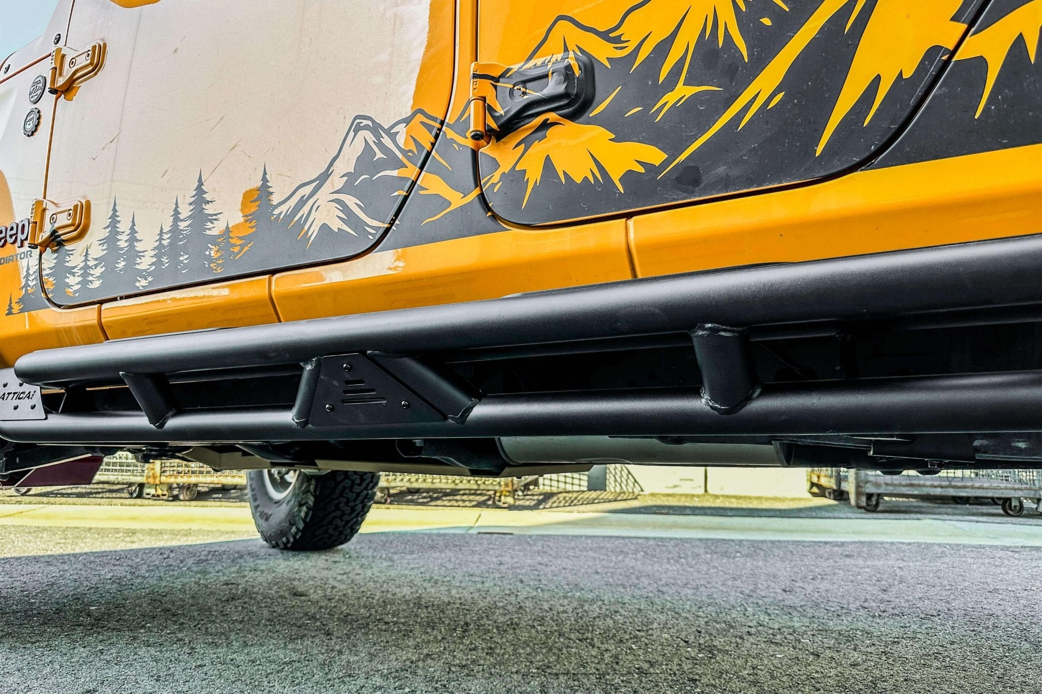 Attica 4x4 Terra Series Rock Slider Side Steps for 2019-2026 Jeep Glad ...