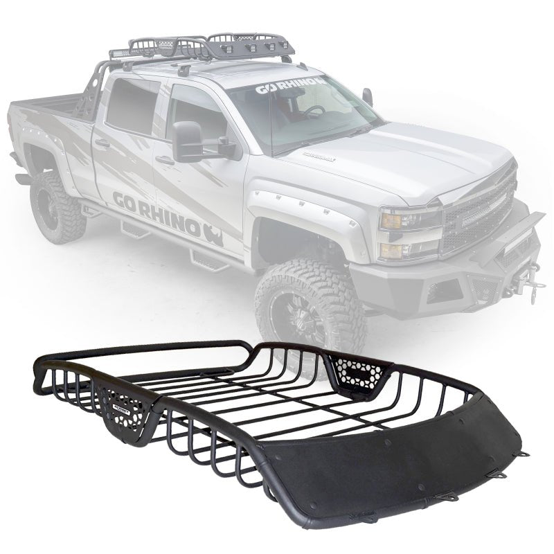 Go Rhino SR10 Universal NO DRILL Basket Style Overland Safari Roof Rack ...