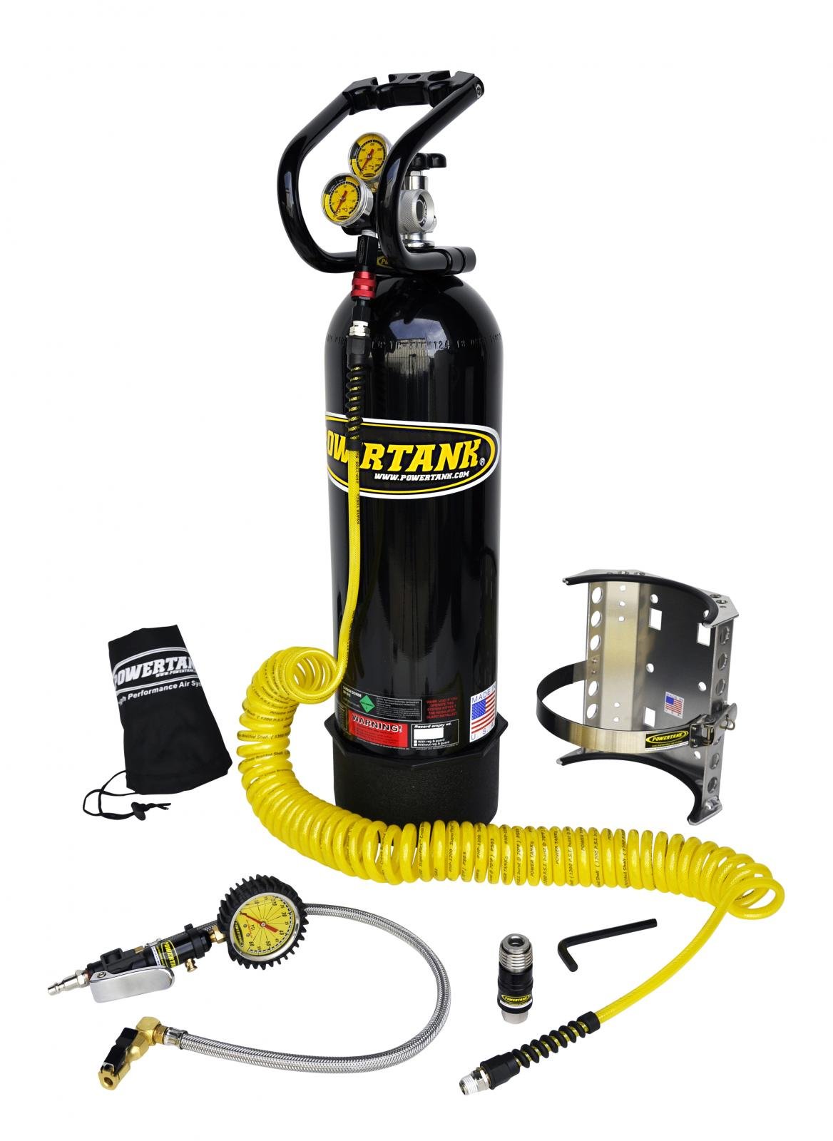 Power Tank PT15-5350-BK CO2 Tank 15 Lb Package B 250 PSI Gloss Black ...