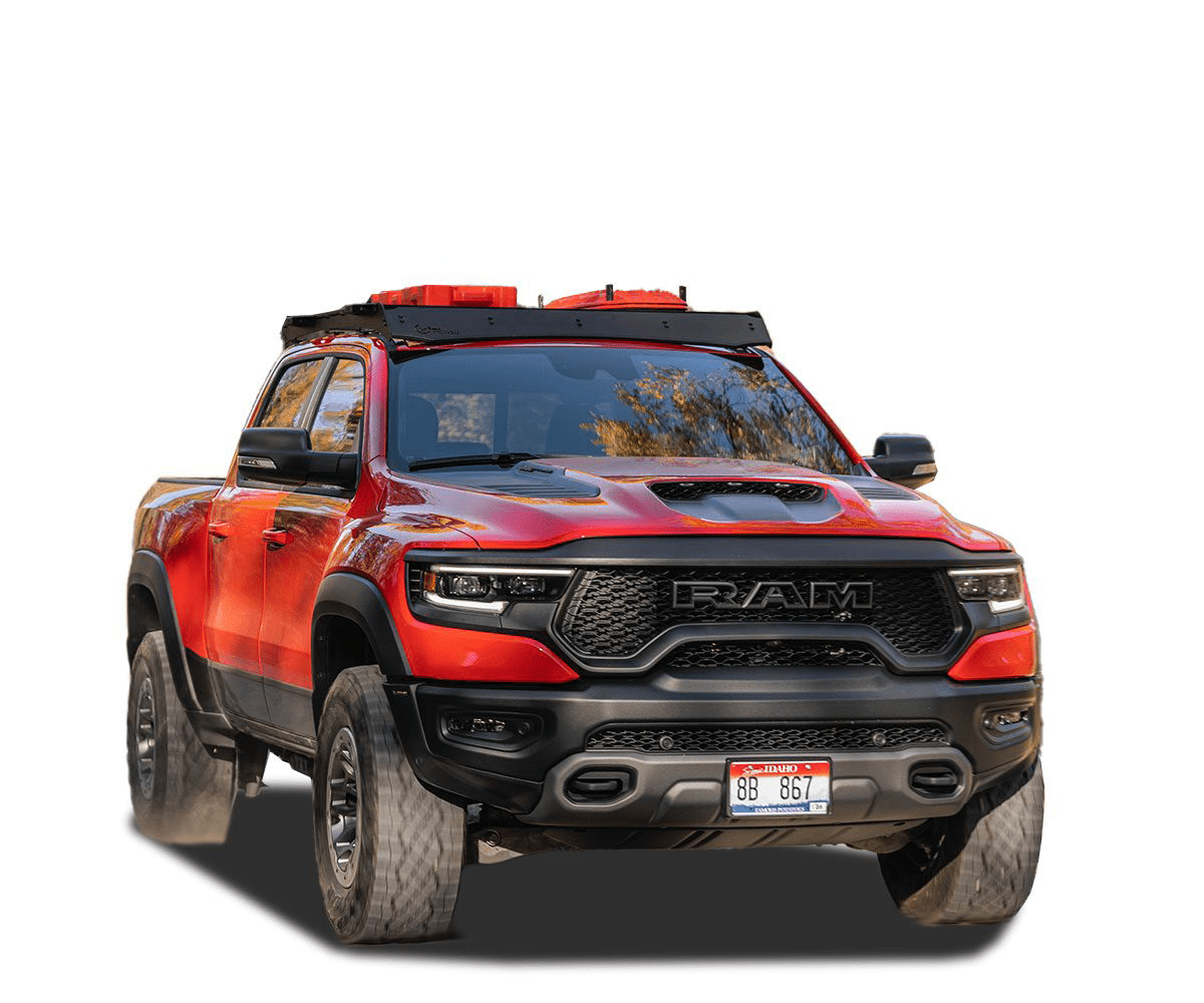Prinsu Roof Rack for 2019-2024 Ram 1500 & TRX Crew Cab- Black Powder C ...