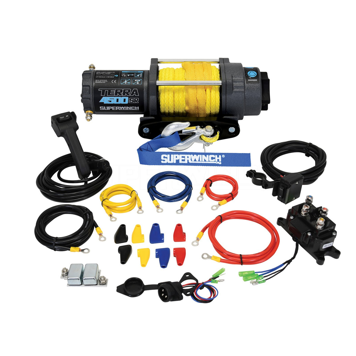 Superwinch 1145270 ATV-UTV Terra 4500SR Winch - 4,500 lbs. Pull Rating ...