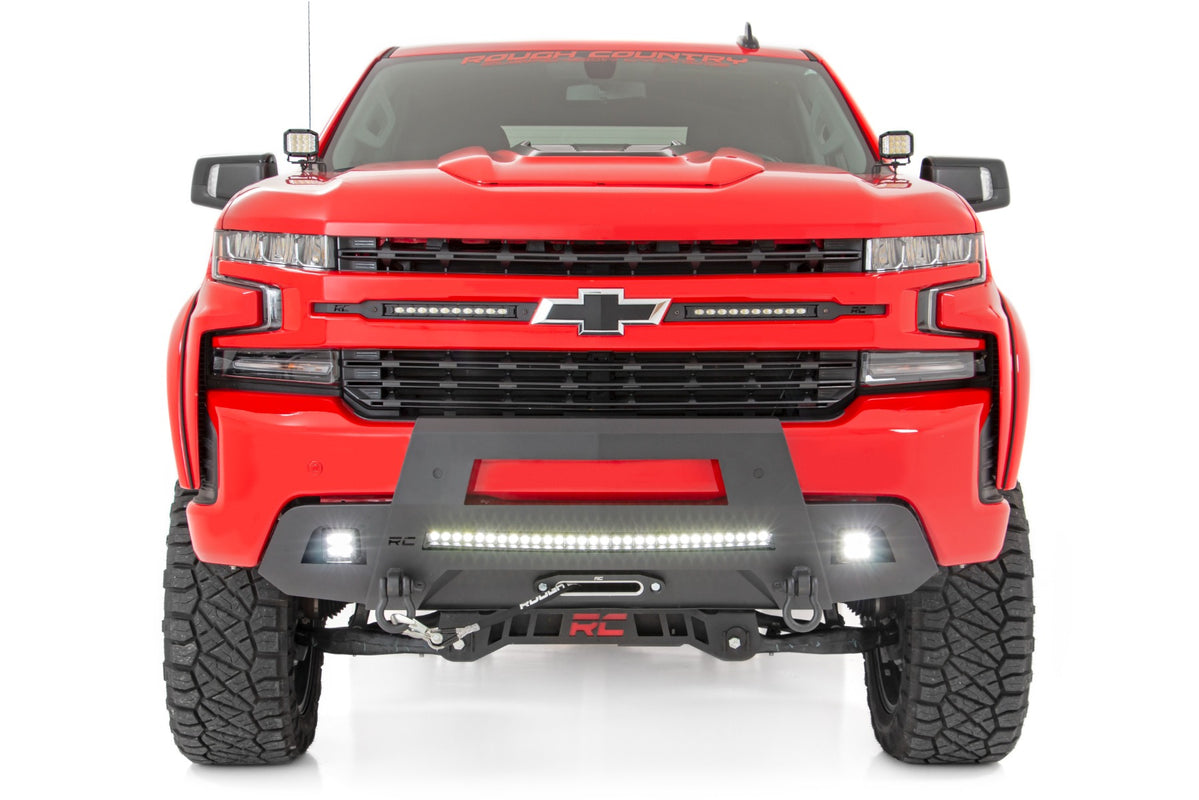 Rough Country 10805 Hidden Winch Bumper for 2019-2022 Chevy Silverado ...